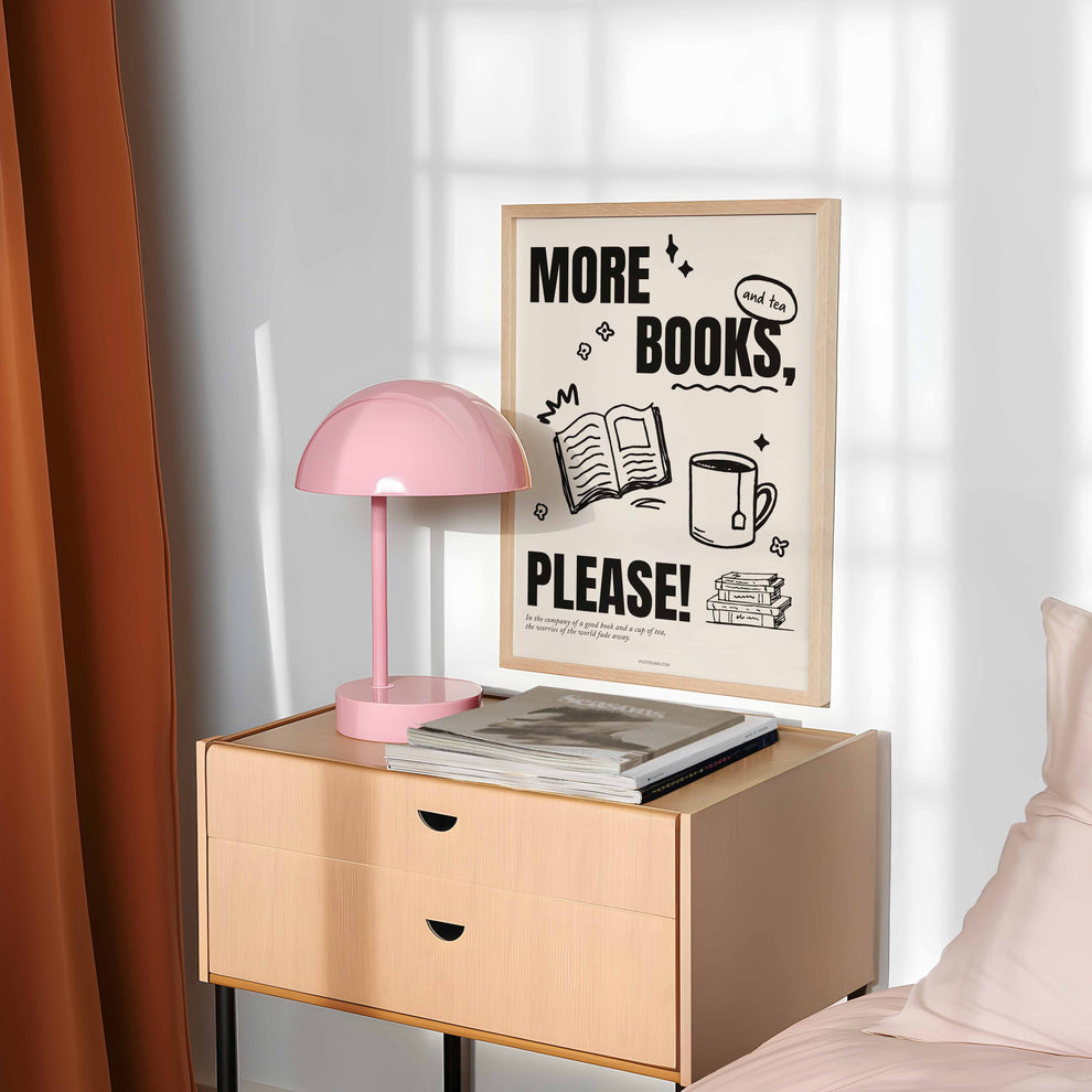 More Books, Please! Art Print – Posterami