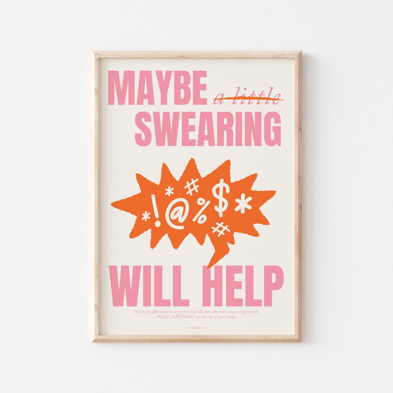 A Little Swearing Art Print – Posterami
