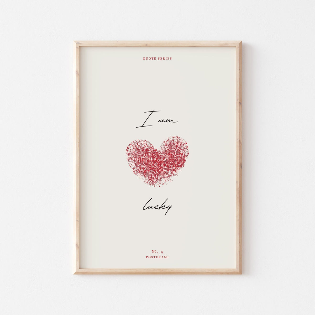 I Am Lucky Art Print – Posterami